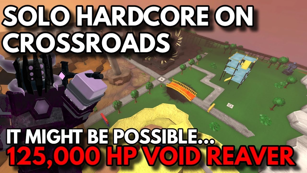 125,000 HP VOID REAVER ON SOLO CROSSROADS | ROBLOX Tower Defense ...