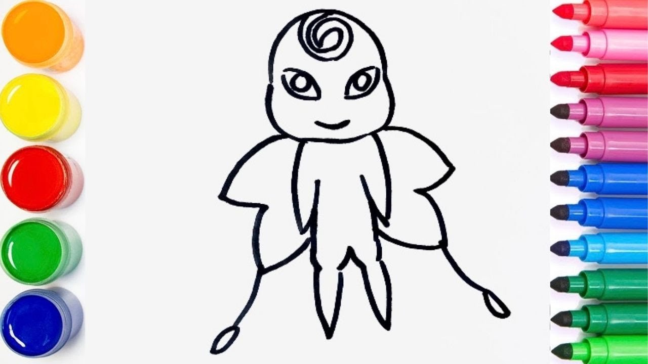 Quantic Kami / How to draw Nooroo Lady Bug / How to draw kwami / Lady ...