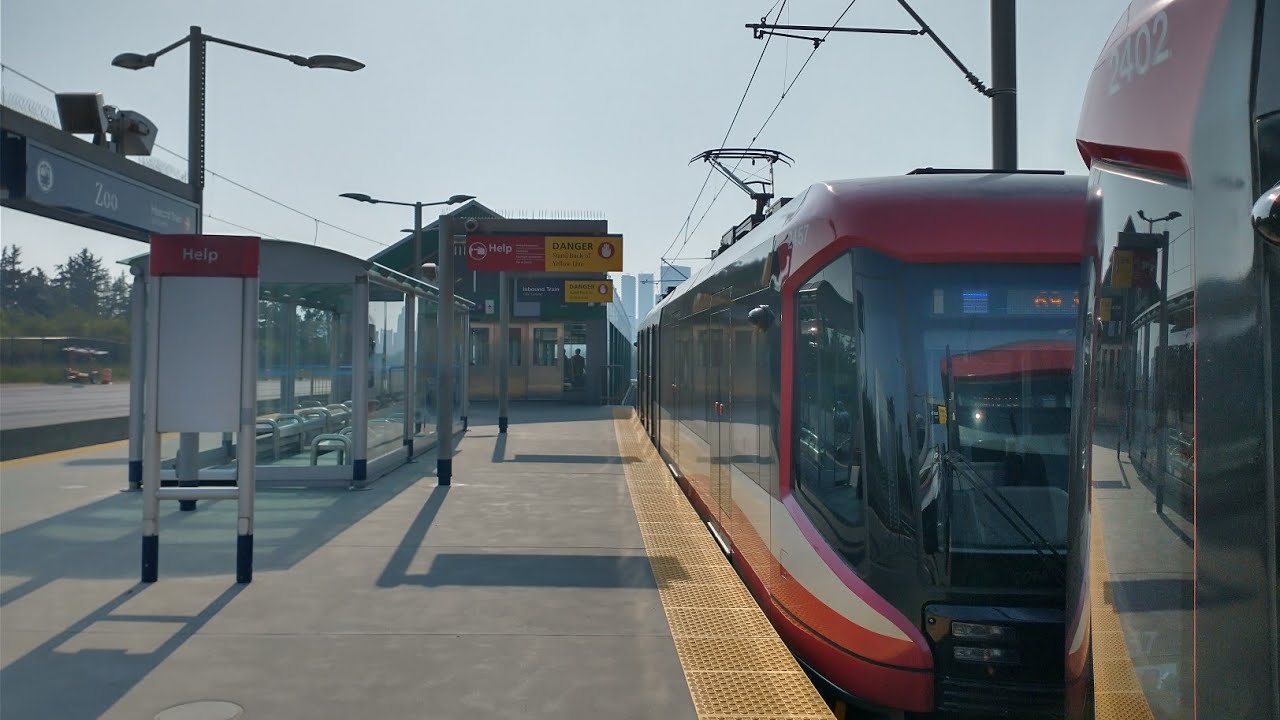 CALGARY CTRAIN: Zoo LRT Station (full station tour) - "Calgary Zoo LRT ...