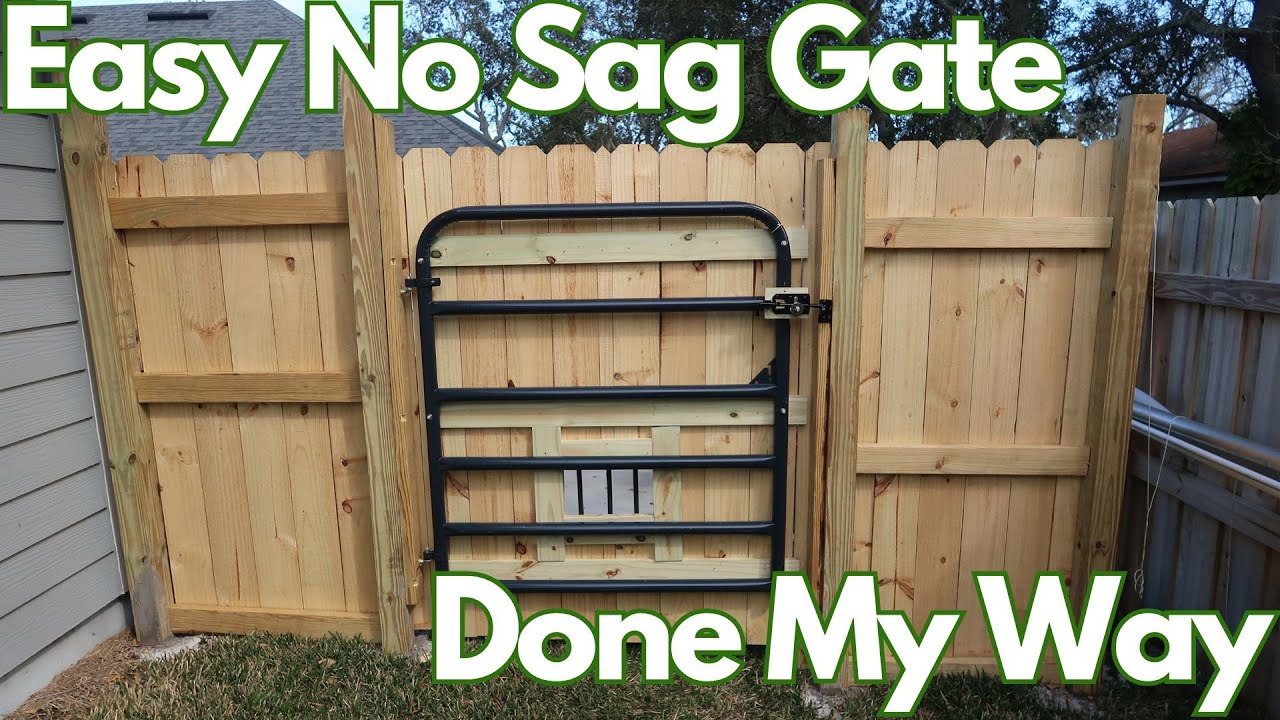 EASY No Sag Gate | My Gate, My Way - YouTube