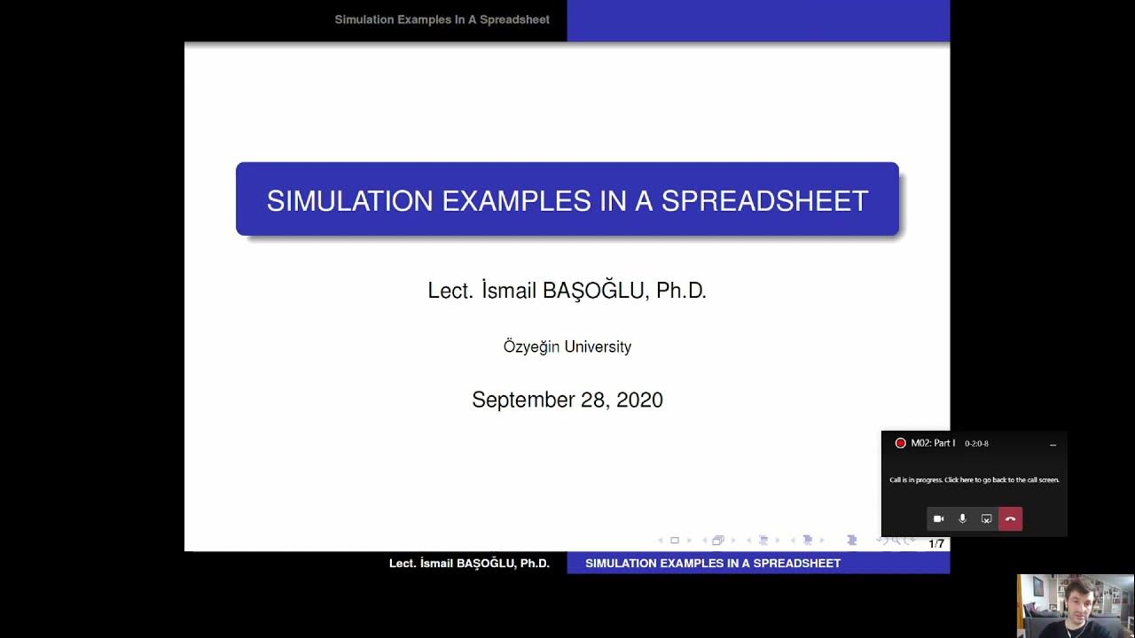 Simulation Modeling 10 Simulating Randomness and Random Numbers - YouTube