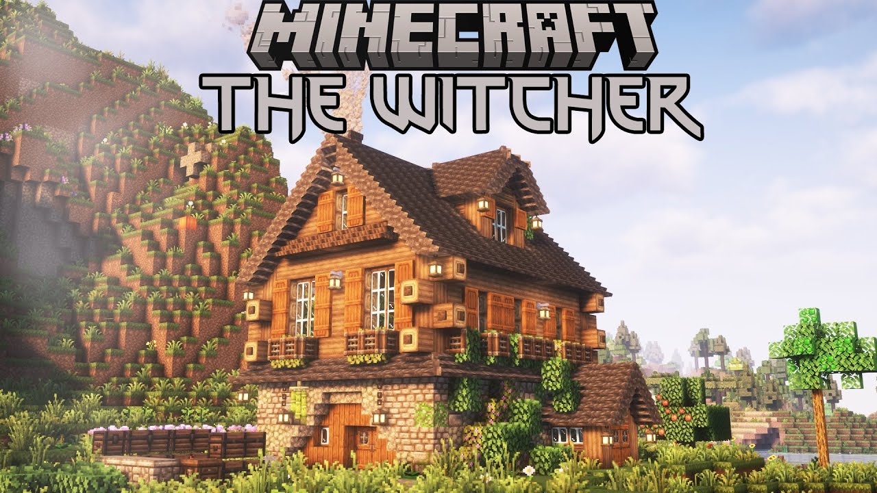 Minecraft THE WITCHER - Building A Starter House - Ep.2 - YouTube