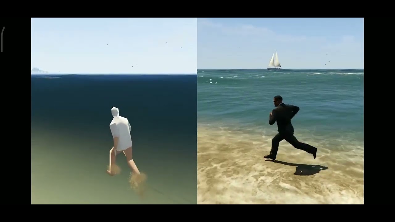 GTA V ultra graphic vs low graphic - YouTube