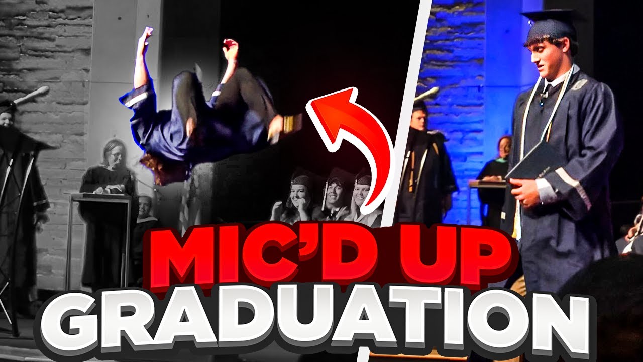 Mic'd up Graduation (CRAZY BACKFLIP) - YouTube