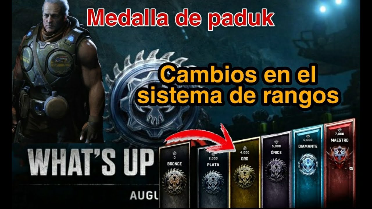 Gears 5 Información del nuevo sistema de rangos, medalla de paduk y ...