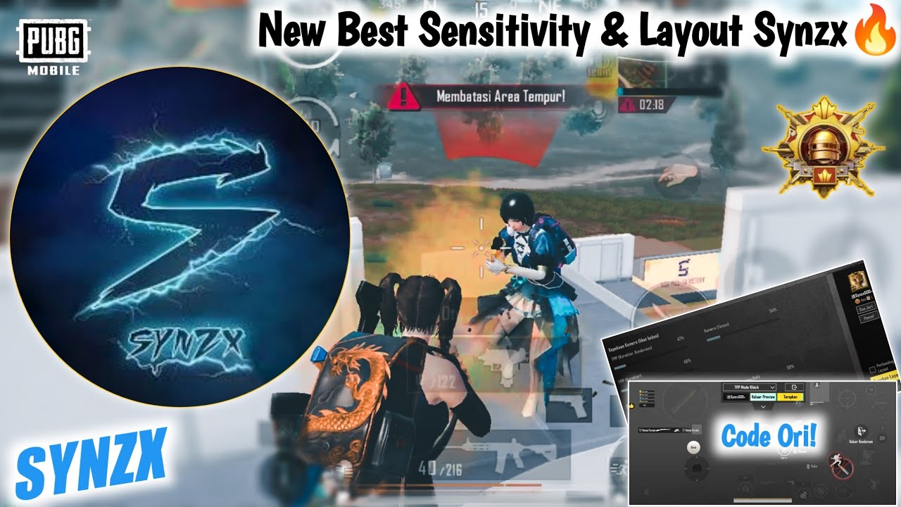New 🔥 Synzx Sensitivity Code & Layout Code 2023 | Sensitivitas PUBG ...