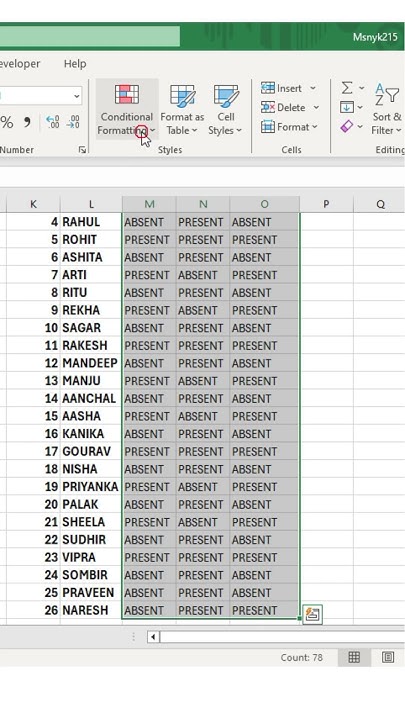 Mark Cell Trick In Excel Conditionalformattinginexcel Newrules Excelworld Exceltips