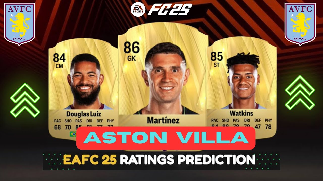 FIFA 25 | ASTON VILLA PLAYER RATINGS (EA FC 25) - YouTube
