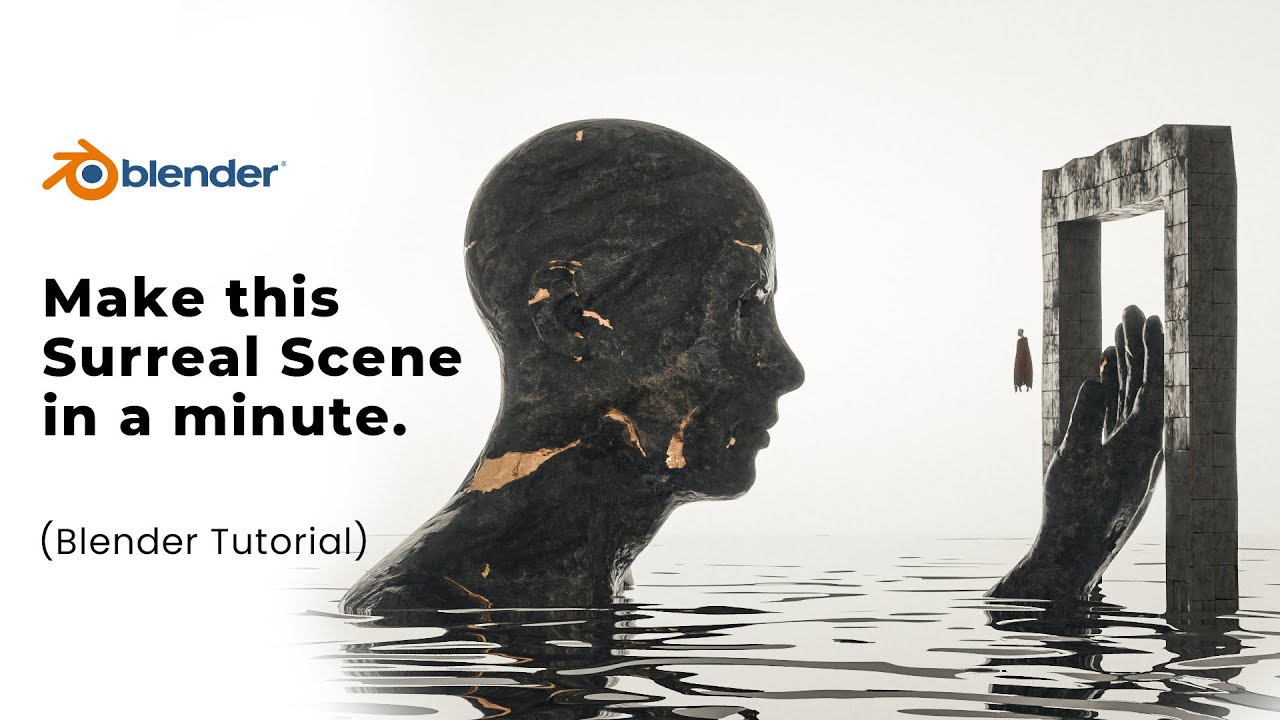 Surreal Scene in a Minute | Blender tutorial - YouTube