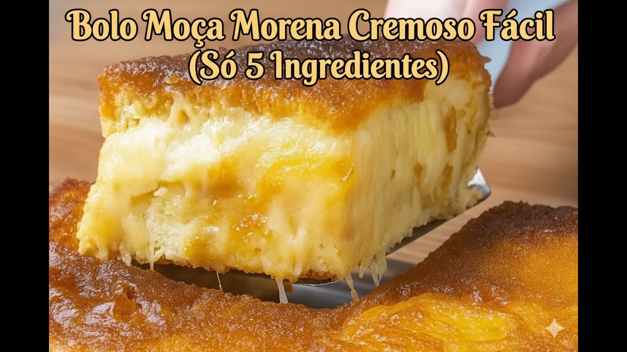RECEITA - Bolo Moça Morena Cremoso Fácil (Só 5 Ingredientes) #receitas ...