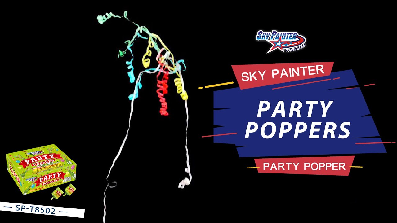 SKY PAINTER FIREWORKS PARTY POPPER SPT8502 PARTY POPPER FIREWORKS - YouTube