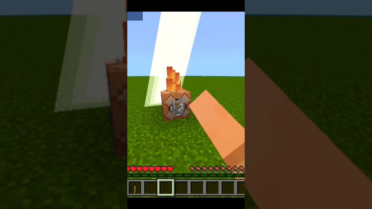 How to summon thunder in minecraft #minecraftshorts - YouTube