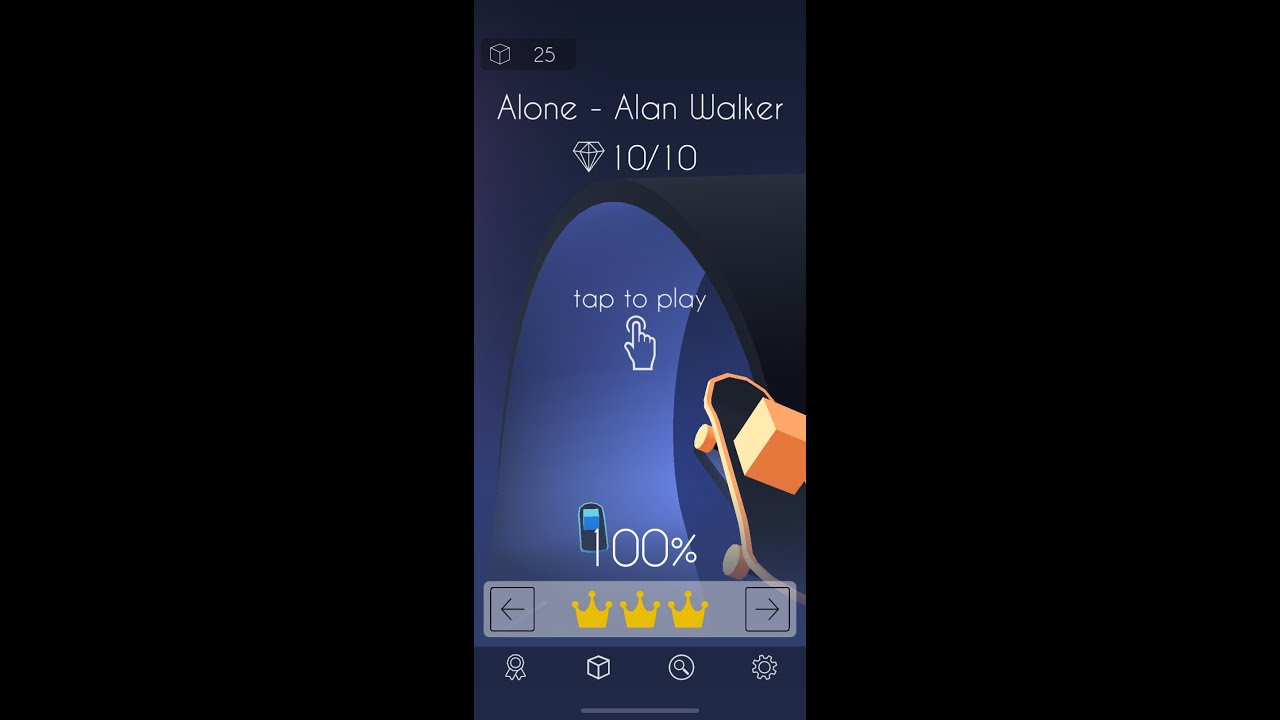 Dancing Line Community Edition - Alone - Alan Walker (27) - YouTube