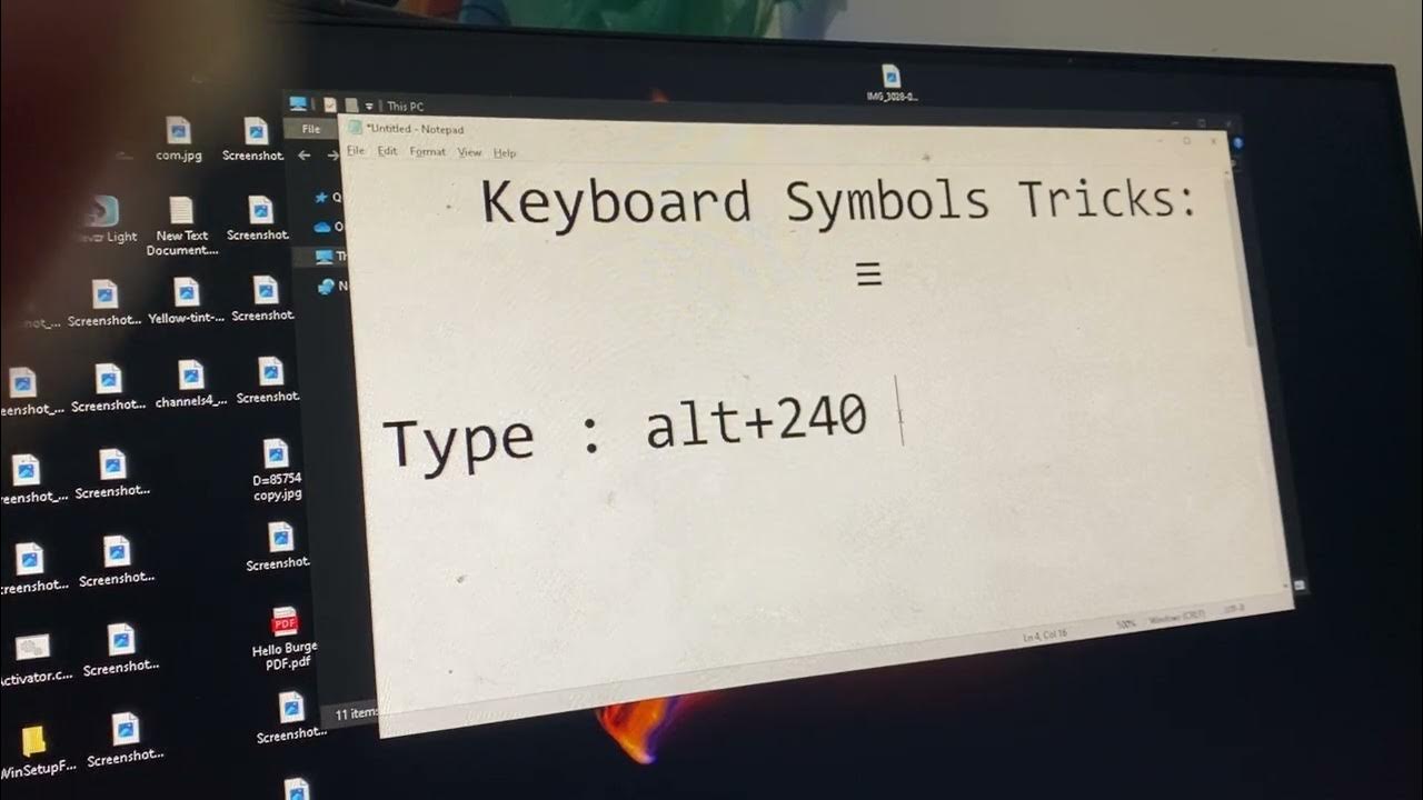 (≡) Symbols Typing | Keyboard Symbols Tricks | Keyboard Shortcuts for ...