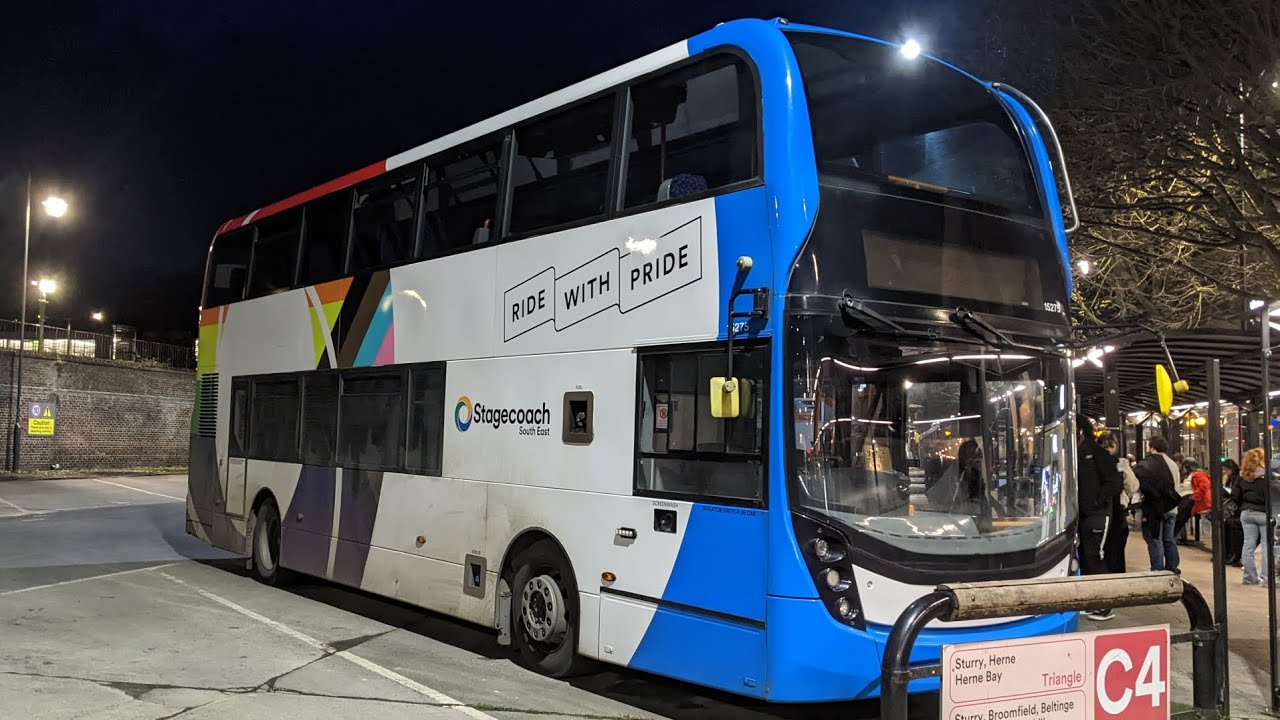 Stagecoach South East Pride livery YN16 WVR 15275 Enviro400 MMC - YouTube
