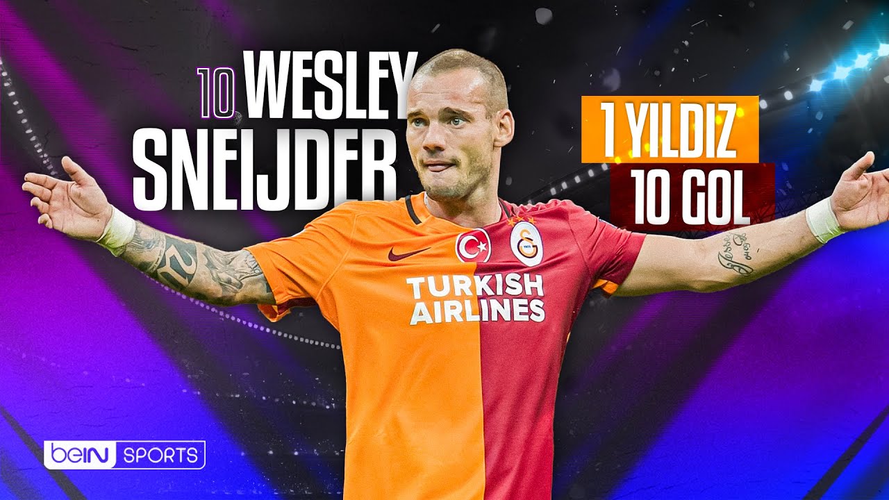 1 Yıldız 10 Gol - Wesley Sneijder'in En Güzel 10 Golü - YouTube