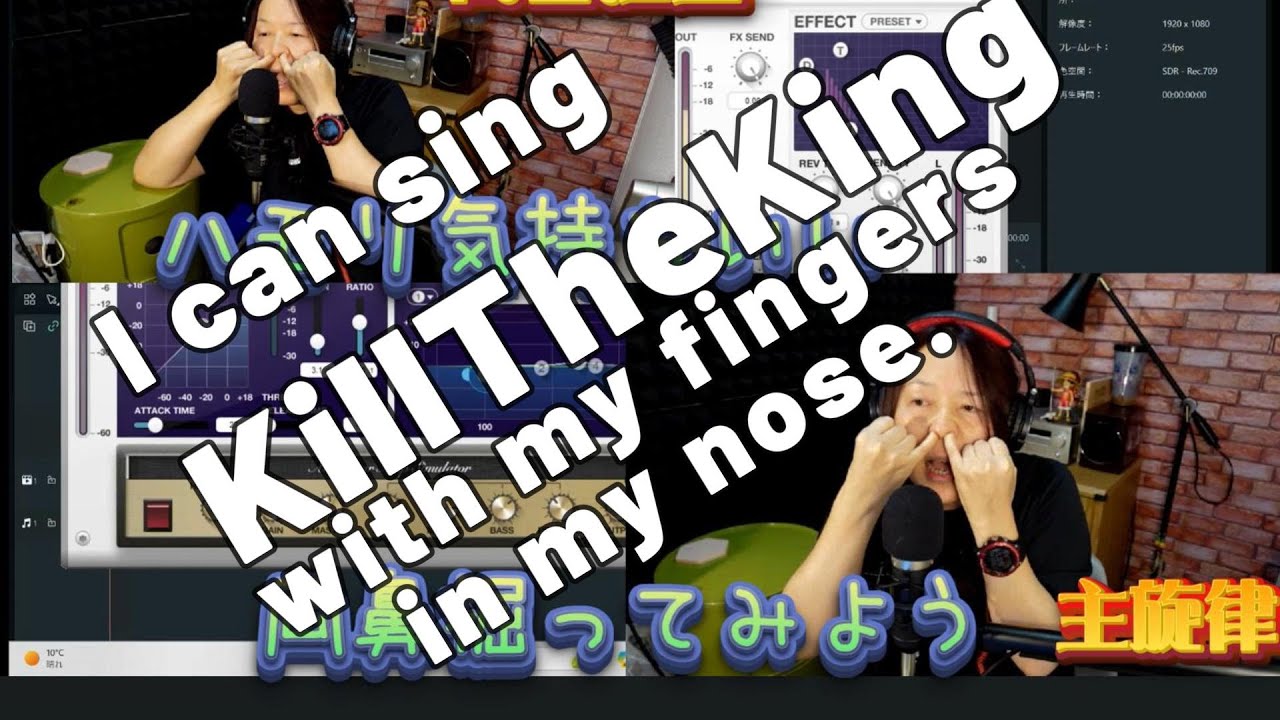 [me singing]Kill The King[rainbowcover]While piercing my nose - YouTube