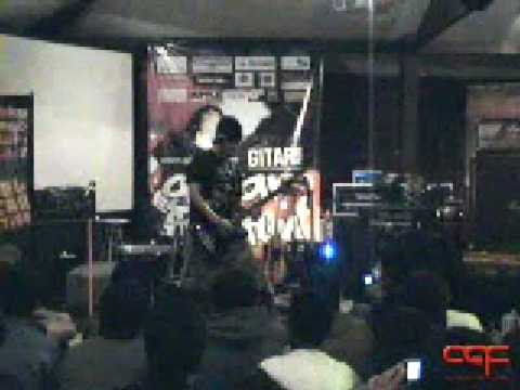 Agung Hellfrog of Burgerkill with Schecter C-1 Hellraiser and Bugera ...