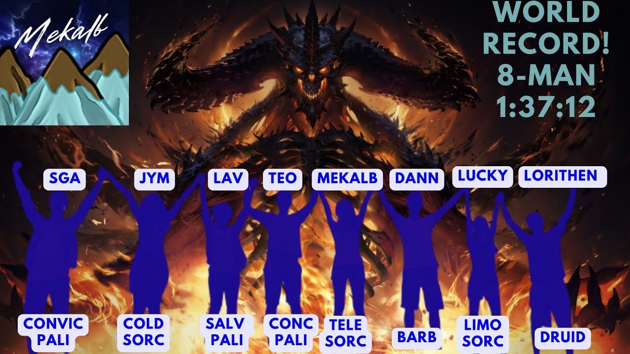 [1:37:13] D2R World Record, 8 Man Coop play - YouTube