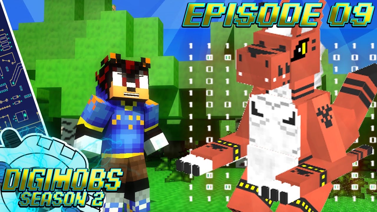 Minecraft Modded Digimobs Survival - #09 ''Growlmon The Demon Dragon ...