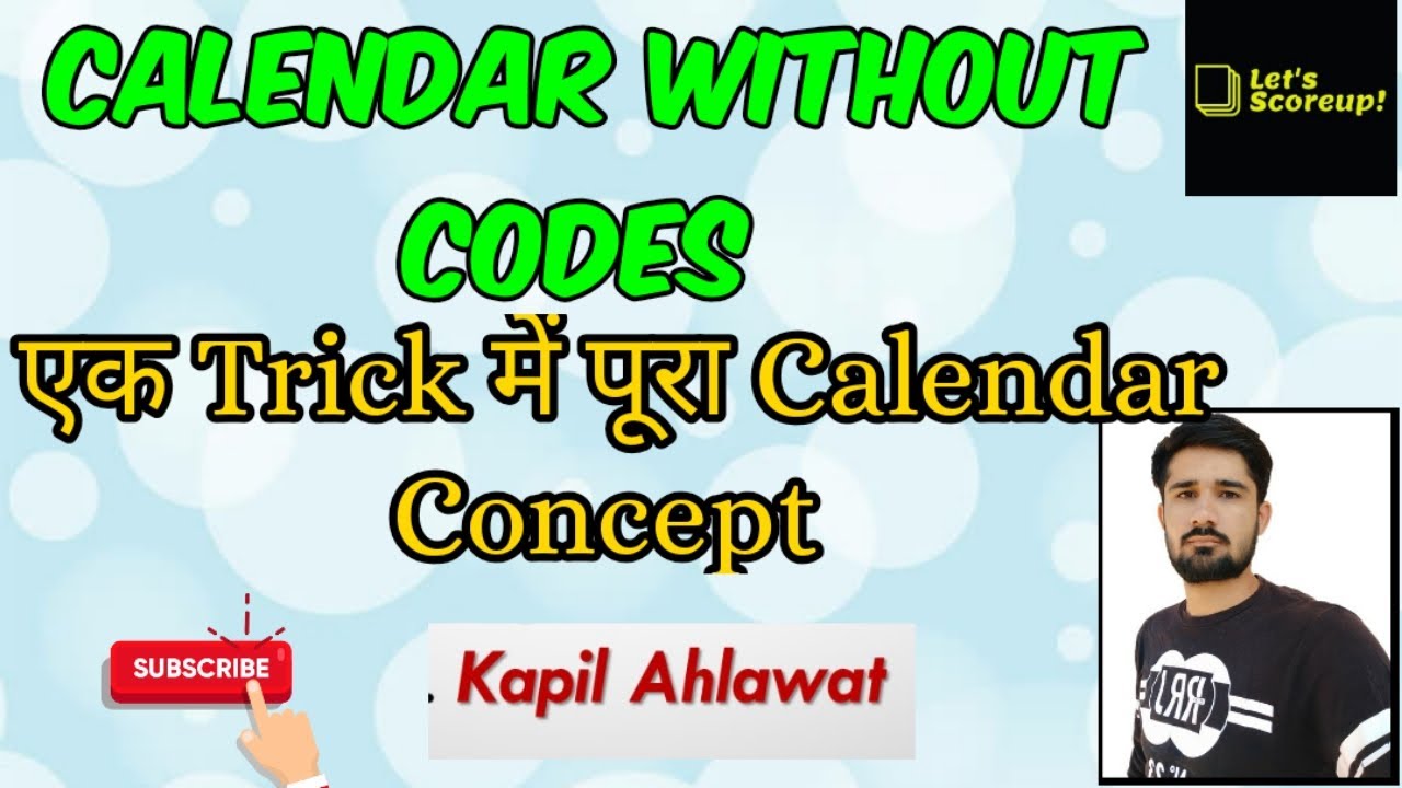 Repetition of Calendar Tricks/Concept/Problems/Topics - YouTube