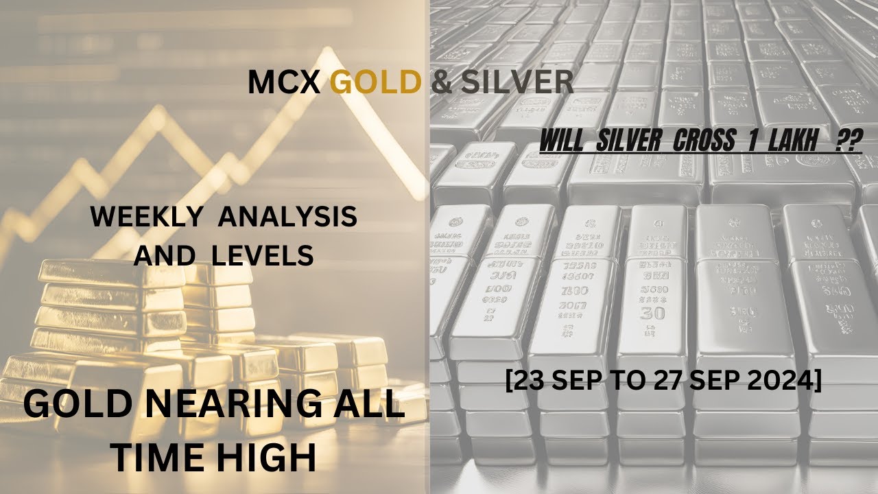 MCX GOLD ANS SILVER TREND ANALYSIS AND LEVELS 23SEP TO 27SEP2024 - YouTube