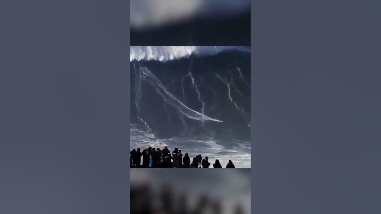 German pro surfer rides 115-foot wave in Portugal#shorts#surf#surfers ...
