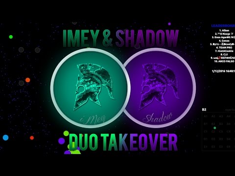 Agar.io - iMey & Shadow - Duo Takeover
