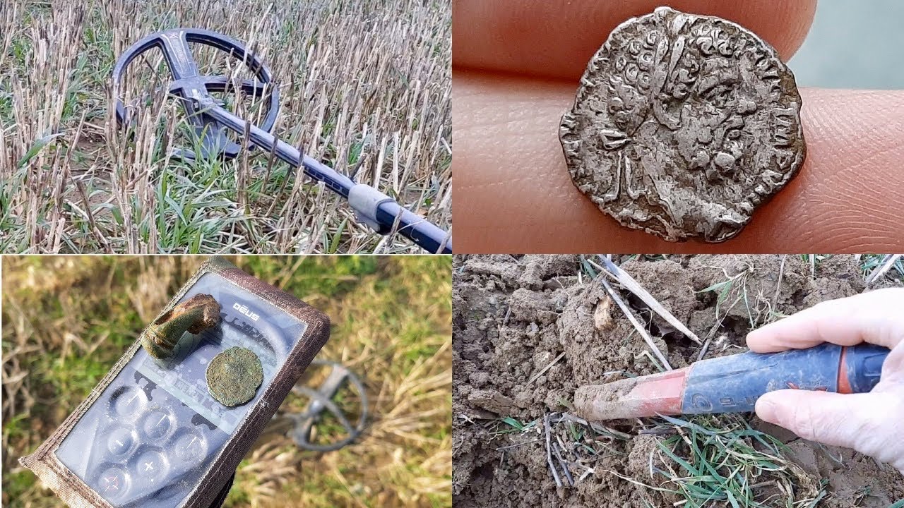 Roman Silver Found Metal Detecting - YouTube