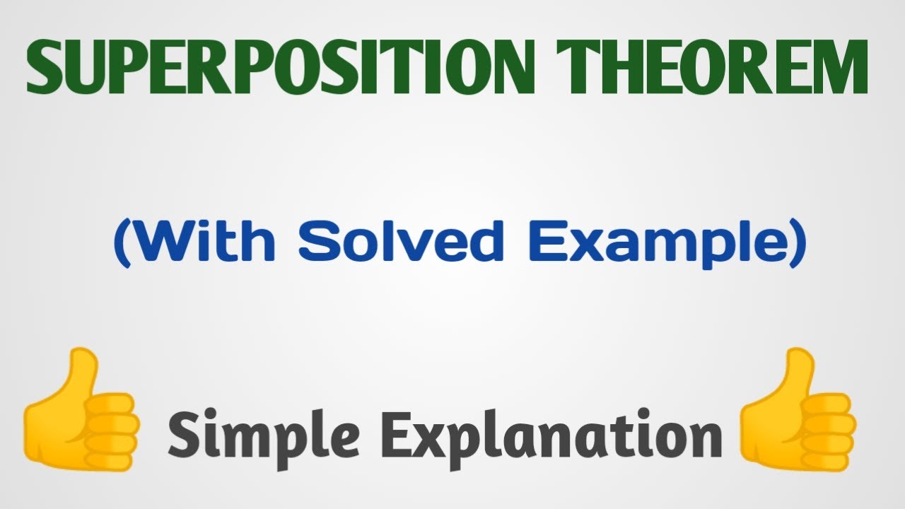 lecture No :- 12. #Superpostion theorem. Superposition theorem with ...