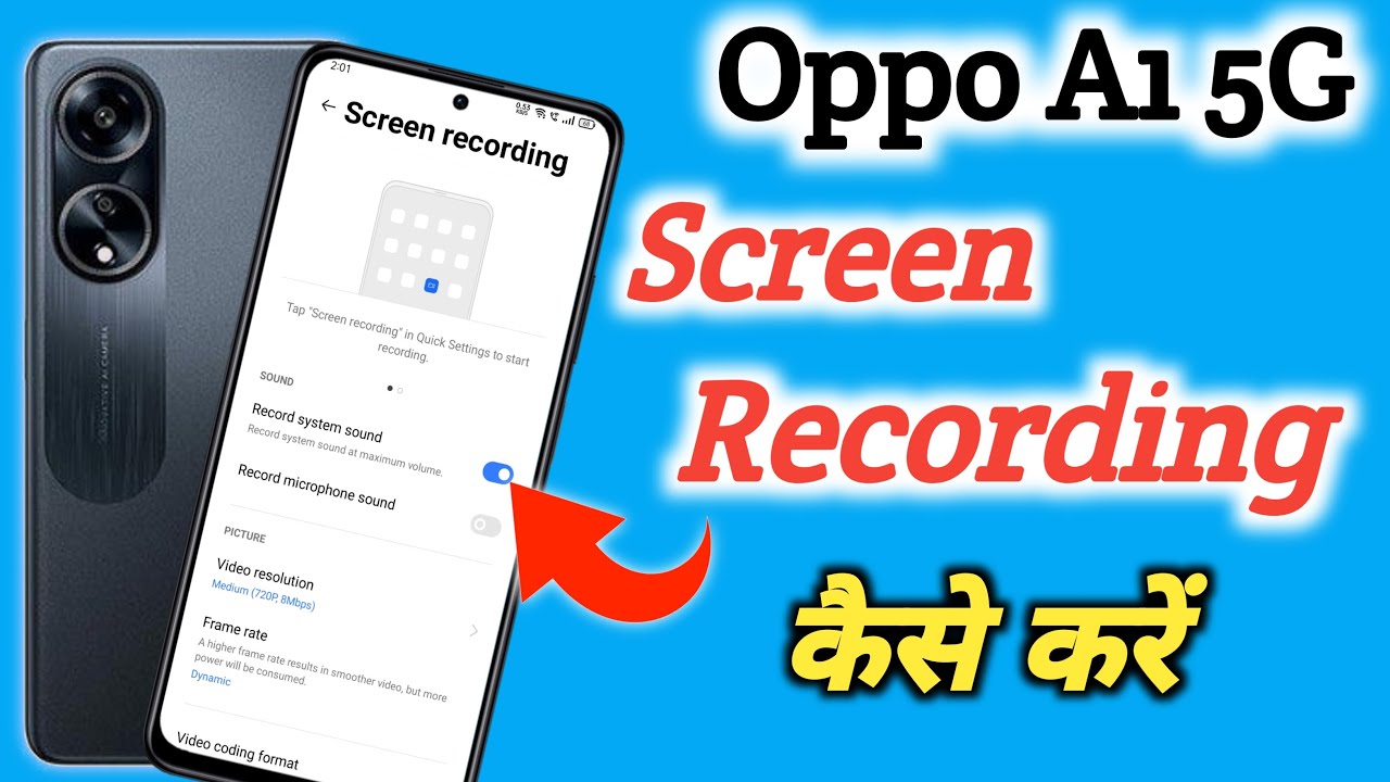 How to screen recording in Oppo A1 | Oppo A1 Screen Recording - YouTube