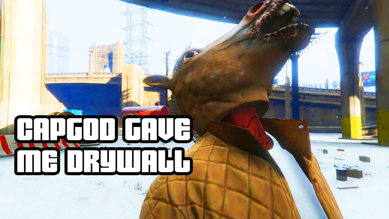 GTA 5 CAPGOD GAVE ME DRYWALL! (FUNNY HORSEMAN) - YouTube