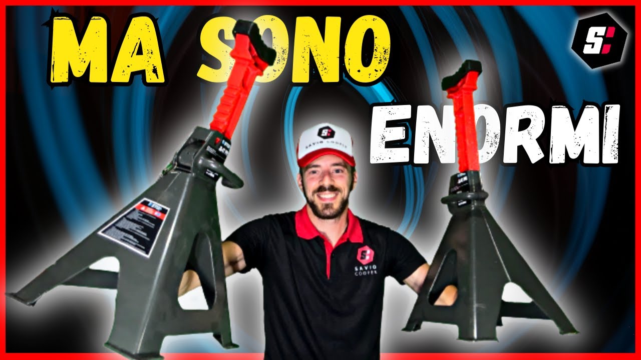 CAVALLETTI AUTO STIX JS-6T TOOL da 6 T - CAR STANDS 6 ton da 360 mm a ...