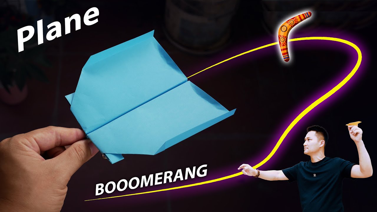 Amazing super plane fly come back to you. Works like a Boomerang - YouTube