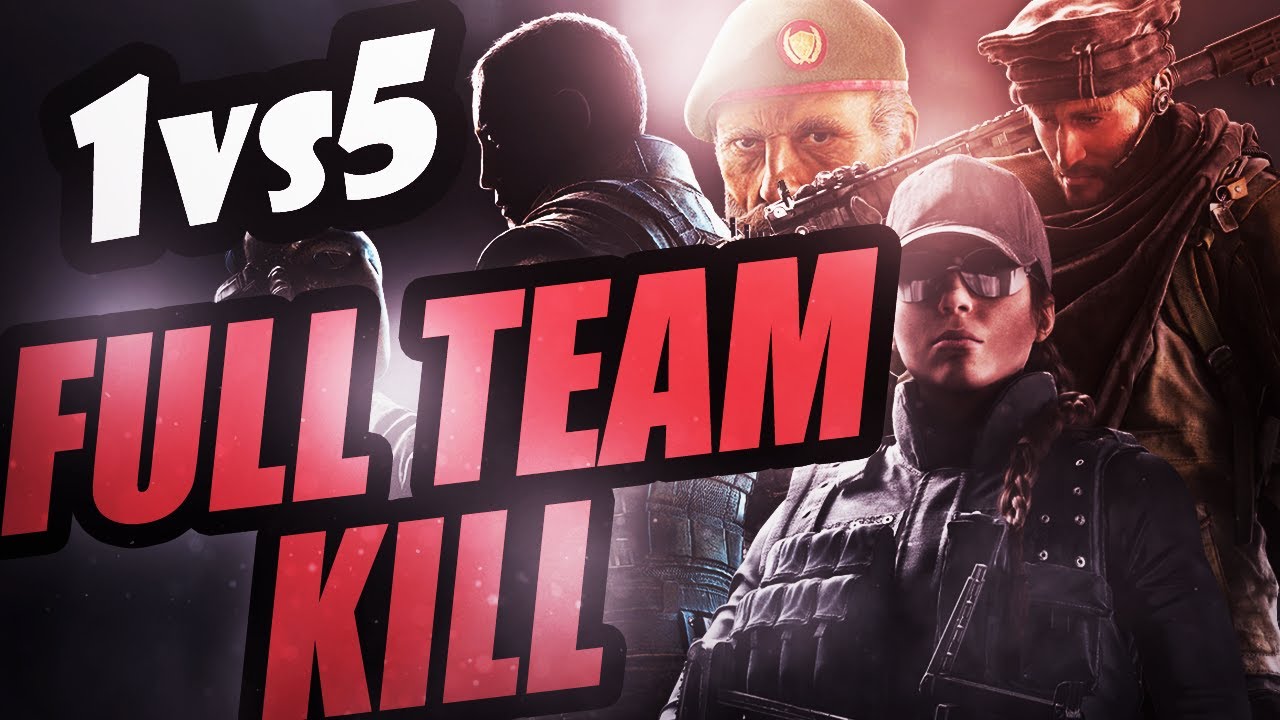 rainbow six siege full team kill - PS4 Gameplay - YouTube