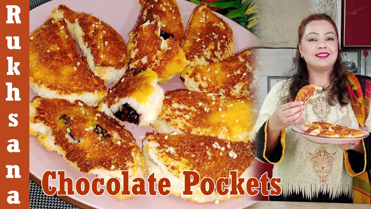Chocolate poclets Recipe by CookingwithRukhsana | Bread Chocolate ...
