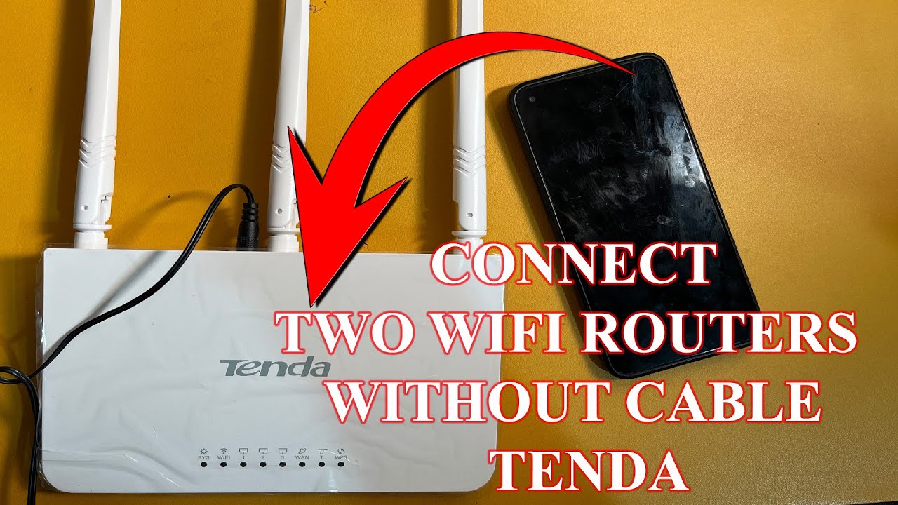 How to connect a Router to another router with WifI Tenda - YouTube