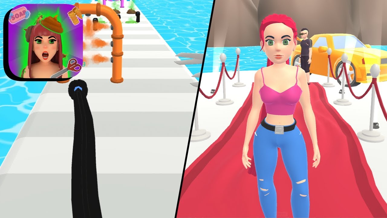 Wig Run Gameplay | All Levels 10-11 - YouTube