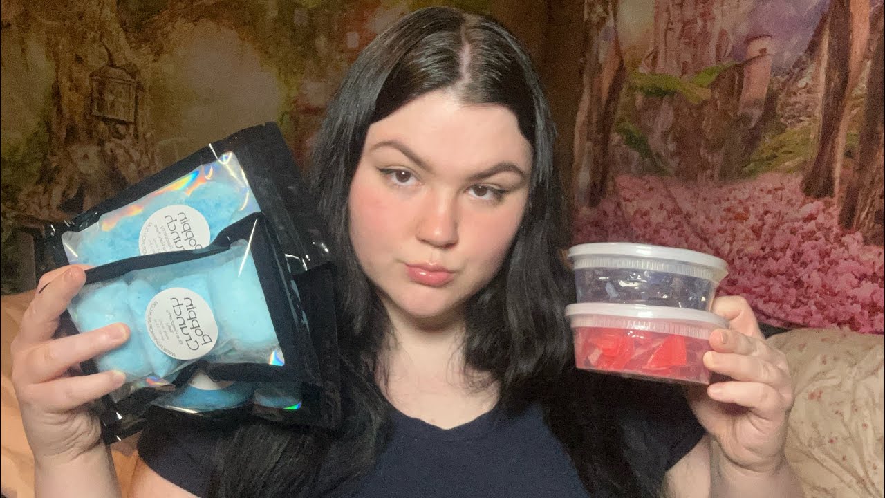 ASMR TRYING FREEZE FRIED CANDIES - YouTube