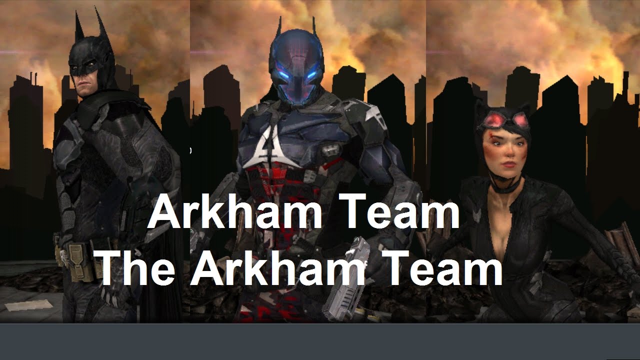 Injustice Mobile (1200): Arkham Knight, AK Batman & AK Catwoman - YouTube
