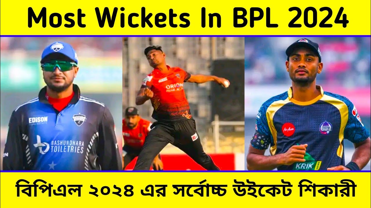 Most Wicket Taker in BPL 2024 | Most Wickets In BPL 2024 | Ft. Shoriful ...