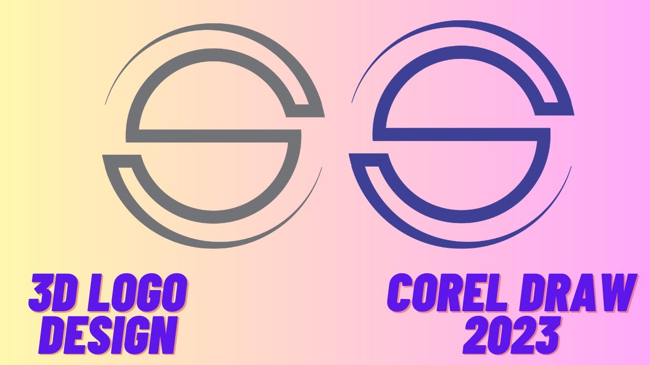 How to create 3d logo design on Corel Draw 2023 | Tutorial for ...