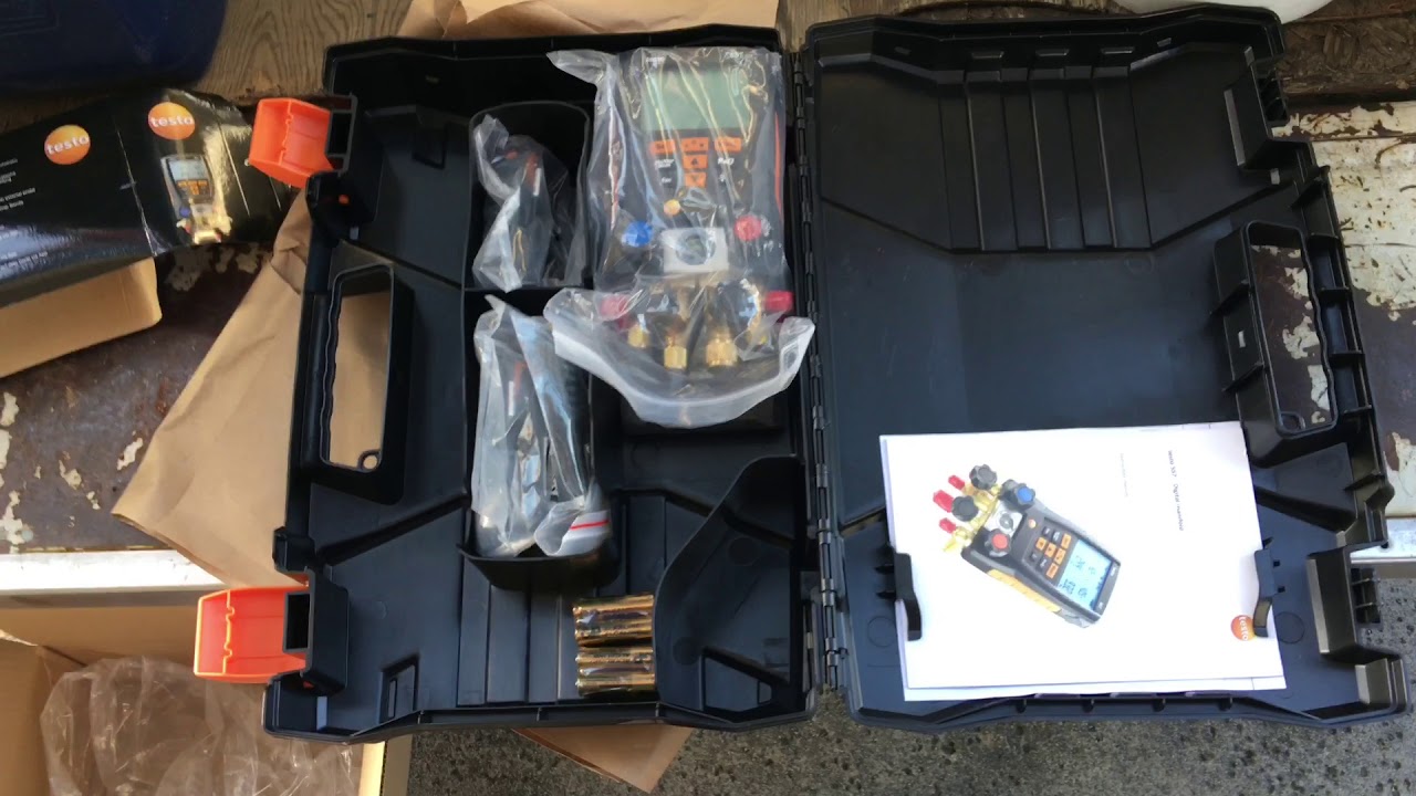 My New Testo 557 Digital Manifold - First use & un-Boxing. - YouTube