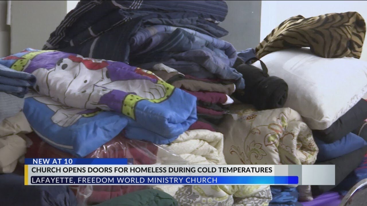 Lafayette church opens doors as a homeless shelter during cold weather ...