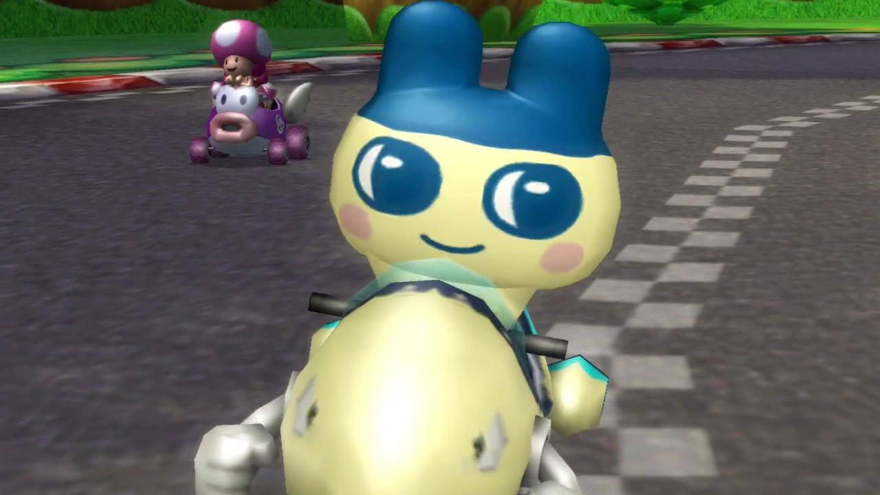 Mametchi (Tamagotchi) in Mario Kart Wii - YouTube
