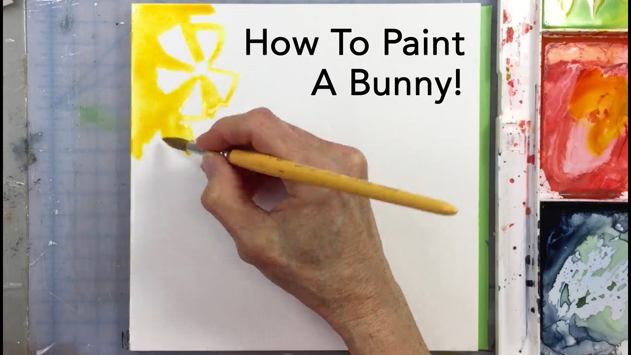 How To Paint A Rabbit! Demo Of Garden Boots Painting. - YouTube