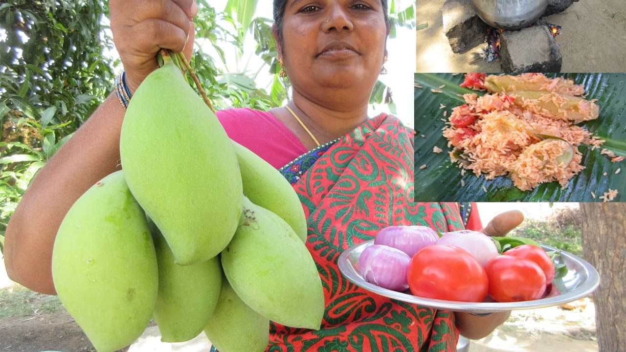 Wow !!! MANGO BRIYANI Cooking First in The WORLD..Different Recipe ...