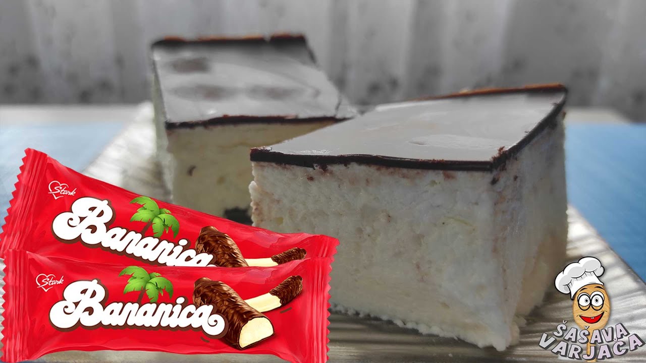 KREM-BANANICA KOLAČ - YouTube