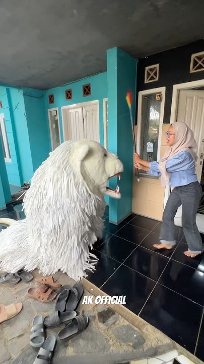 Lagi Beresin Rumah Cewek Hijabers Malah Kena Gigit Can Macanan!! - YouTube