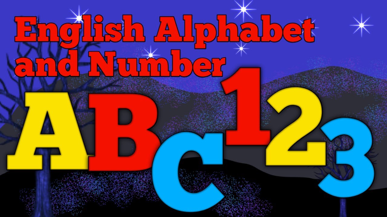 ABCD English Alphabet and 1234 Number with Examples | ABCD Phonics and ...
